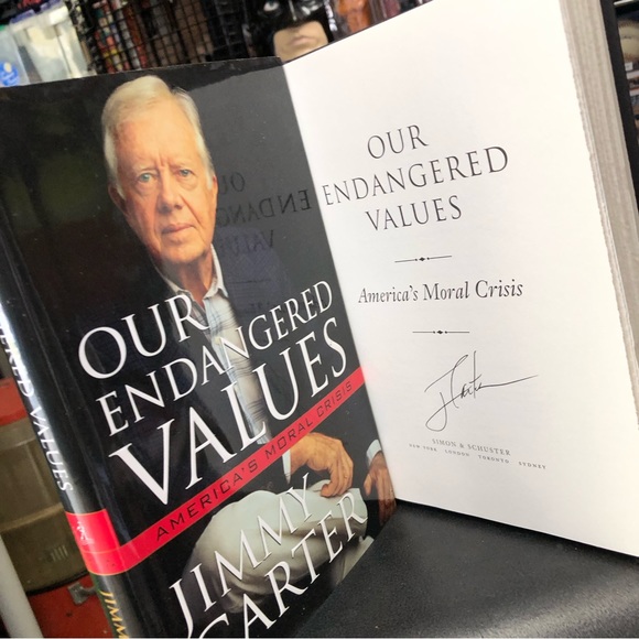 Other | President Jimmy Carter Autographed 205 Book Our Endangered ...